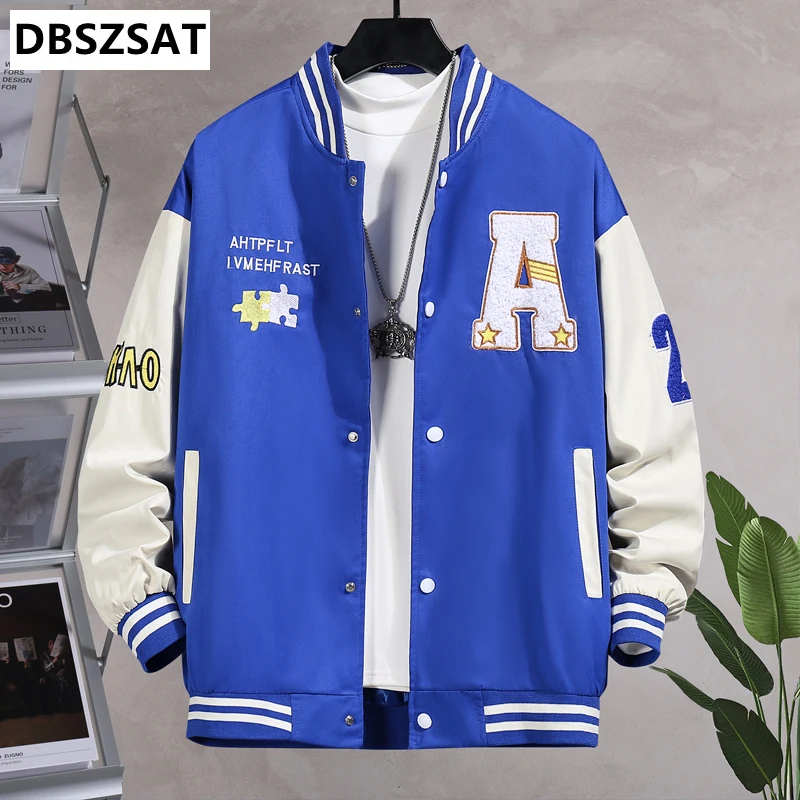 Baseball Jacket Men's Heavy Industry Full Embroidery Process Bomber ...