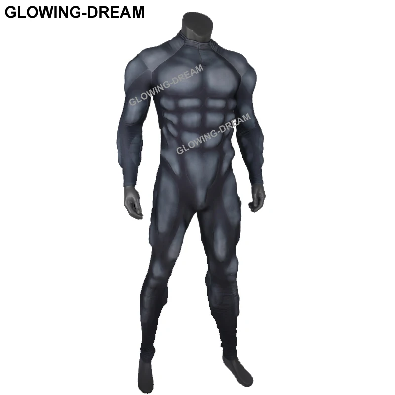 High-Quality-Black-Muscle-Costume-3D-Relief-Muscle-Padding-Suit-Black ...