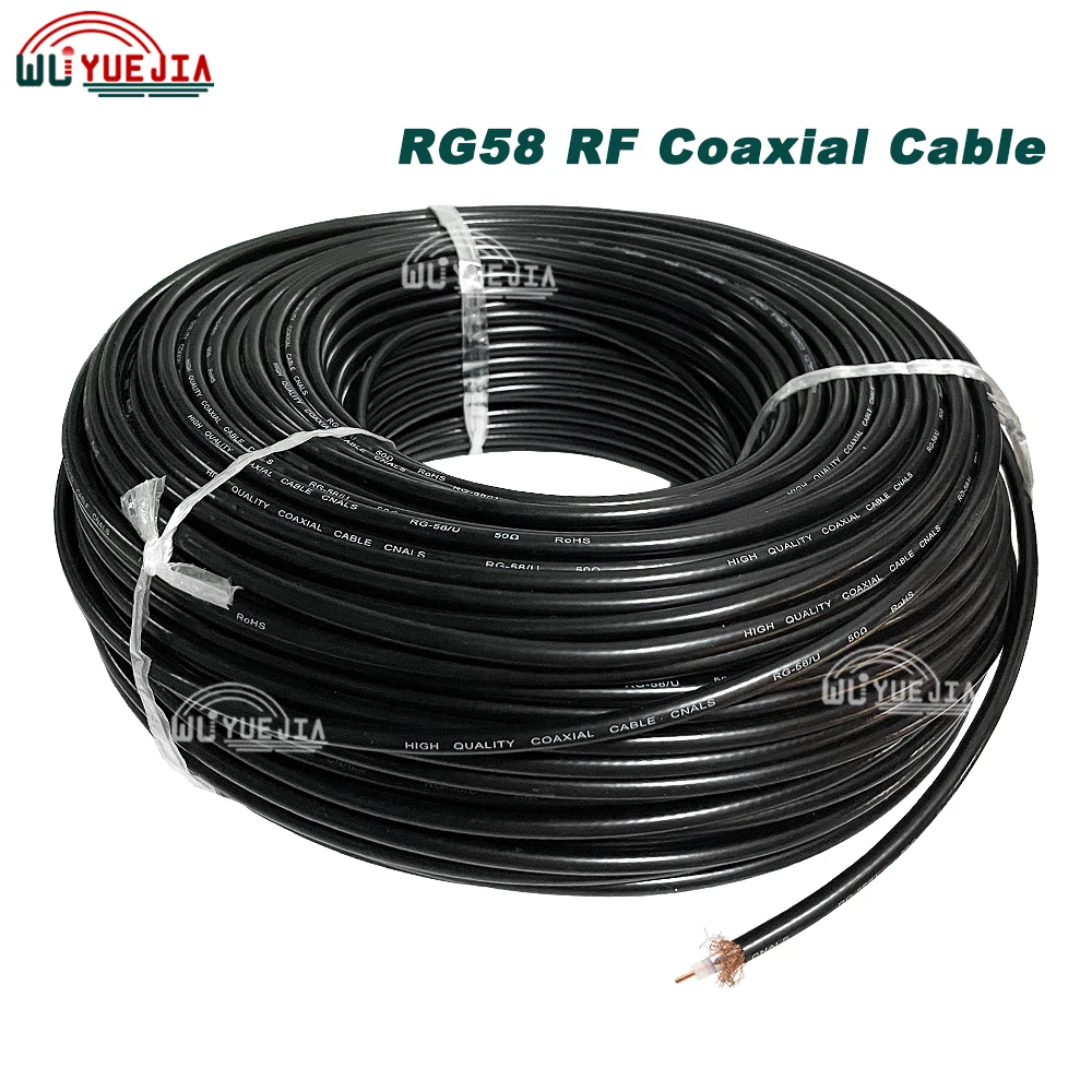 2-200M-RG58-Coaxial-Cable-50-Ohm-50-3-Low-Loss-RF-Coaxial-Cable-Pigtail ...