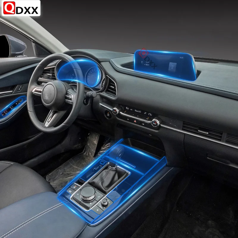 For-Mazda-CX30-Central-Control-Panel-2021-Car-Interior-Control-Film ...