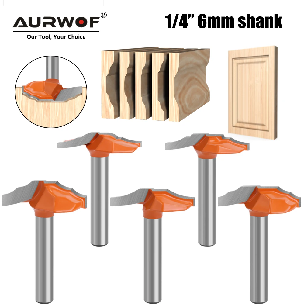 1PC-6MM-6-35MM-Shank-Milling-Cutter-Wood-Carving-Door-Frame-Router-Bit ...