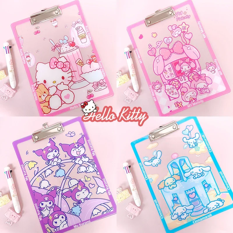 Sanrio Hello Kitty A4 Office Stationery Paper Holder Writing Clamps ...