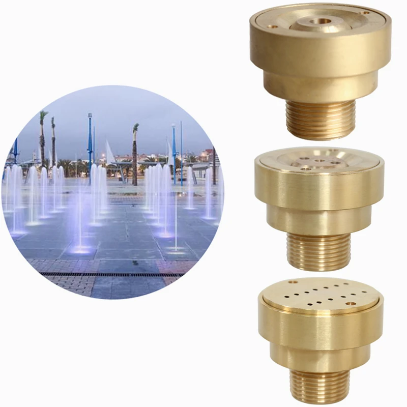 DN25 1" Swimming Pool Spa Brass Deck Jet Fountain Nozzle