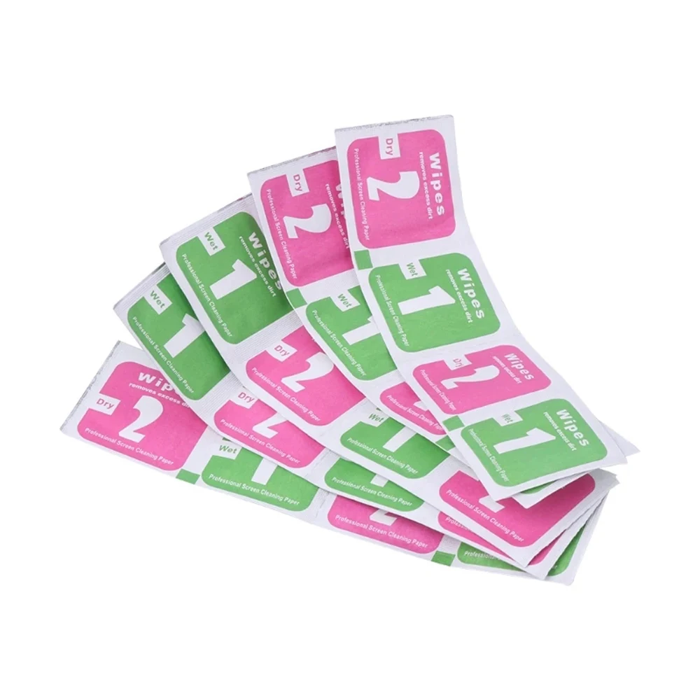 100Pc-For-Phone-Screen-for-Tempered-Glass-Screen-Protector-Wet-Dry-Wipe ...