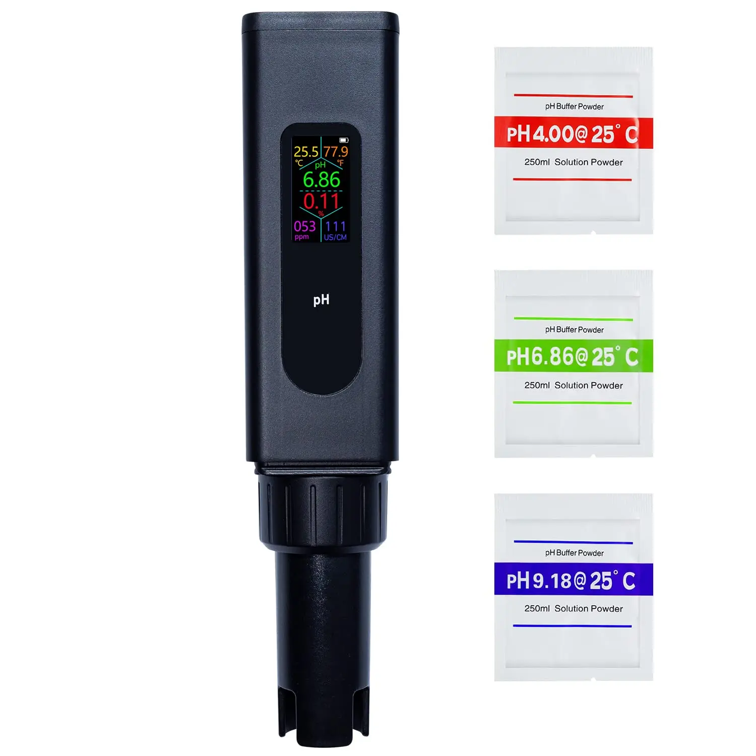 2023-Rechargeable-Digital-pH-Meter-5-in-1-pH-TDS-EC-Salinity-Temp-with ...