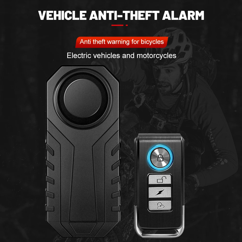 Rockbye Wireless Motorcycle Alarm Remote Control Waterproof Bicycle ...