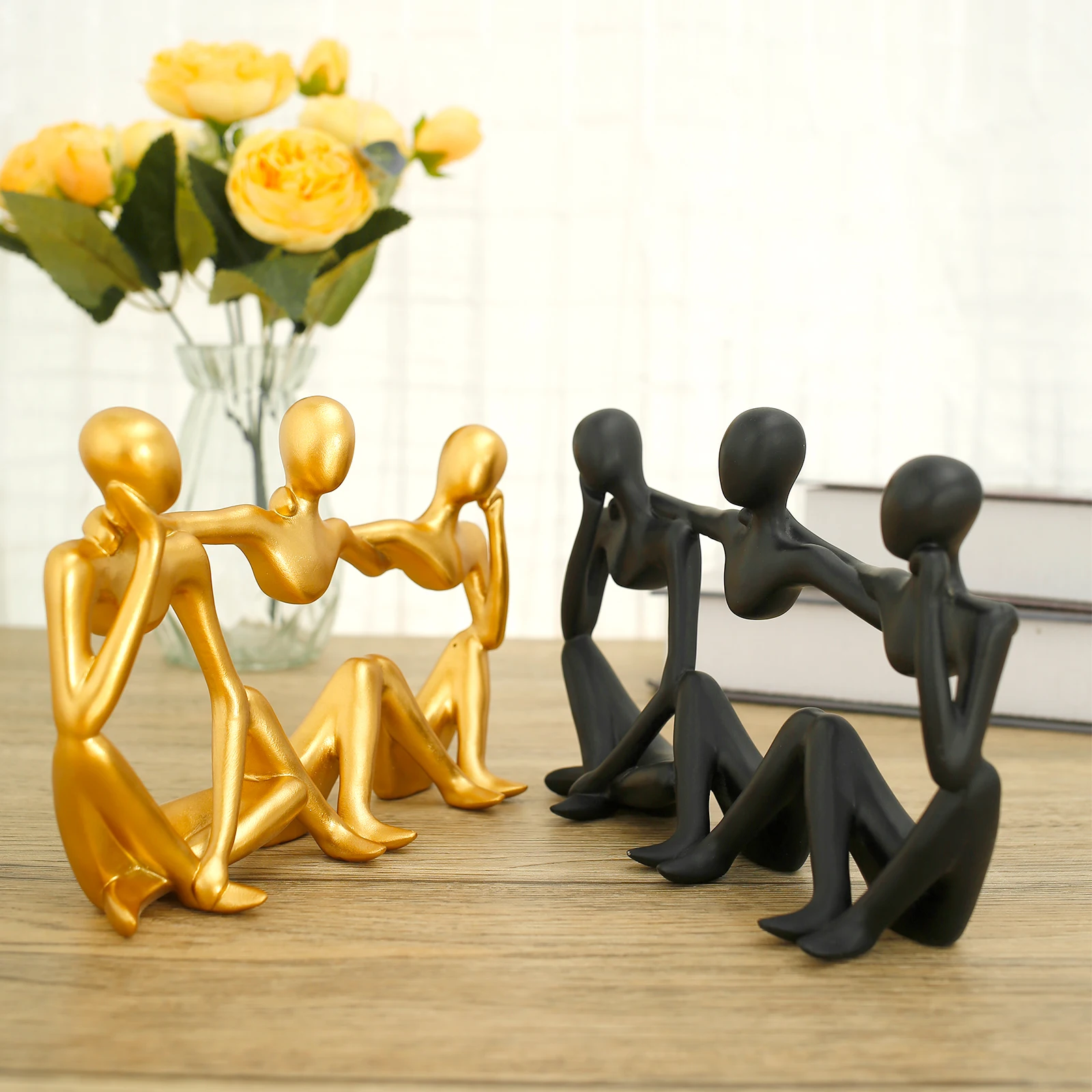 Statue-Thinker-Abstract-Decor-Resin-Abstract-Decor-Accents-Decorative ...