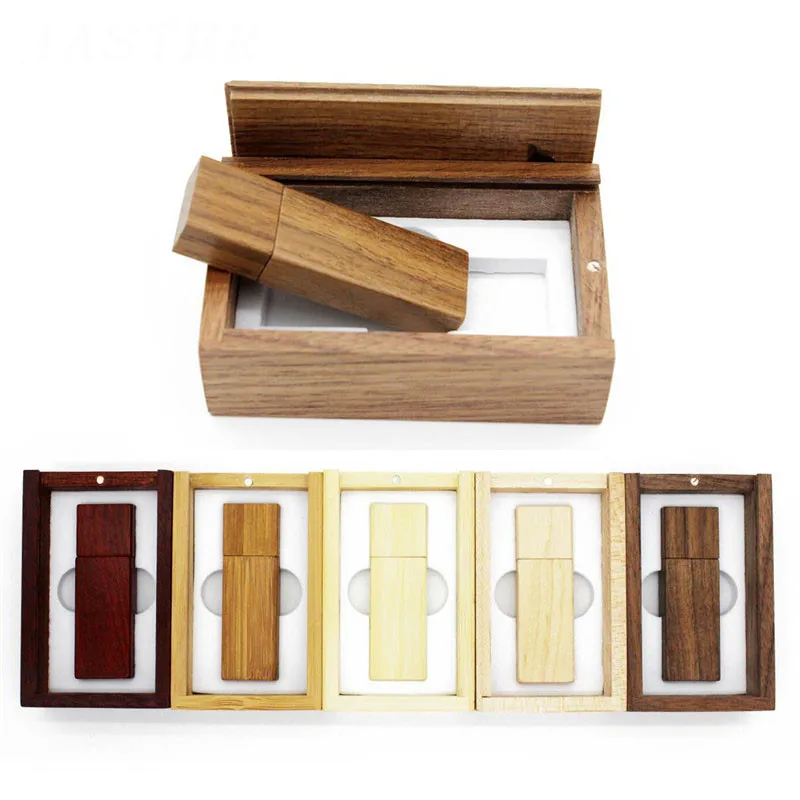 Wooden-Box-USB-Flash-Drive-128GB-Creative-Gifts-Pen-Drive-64GB-Real ...