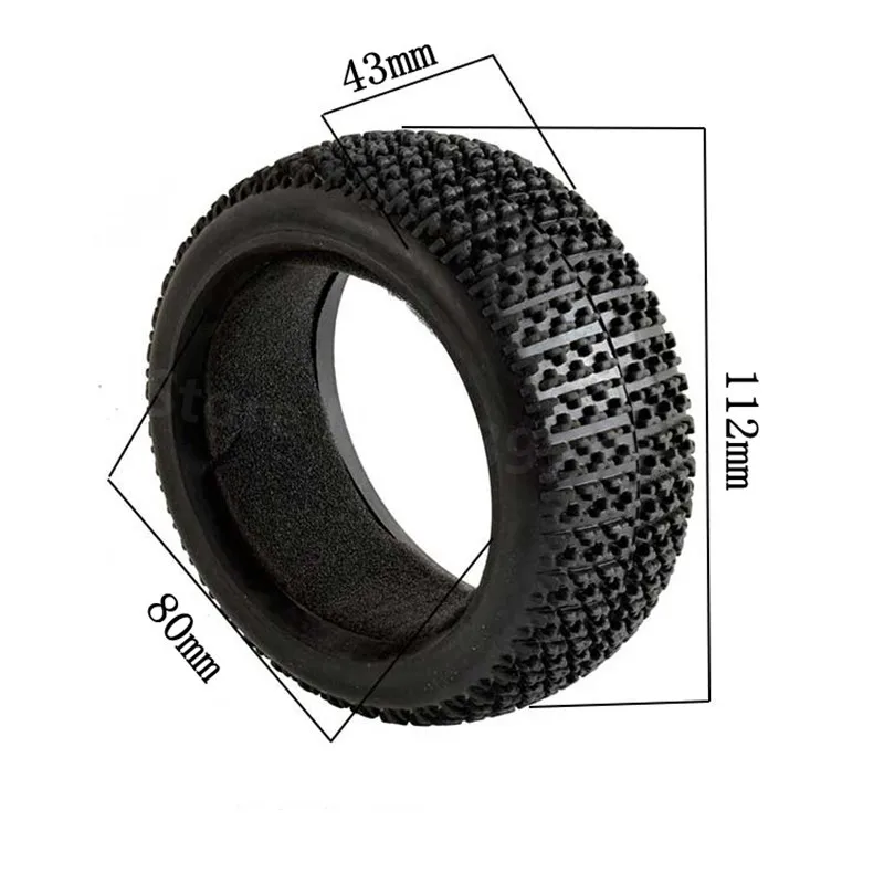2Pcs-Remote-Control-Car-1-8-Buggy-Rubber-Tyre-Tire-Wheel-HSP-112-43mm ...