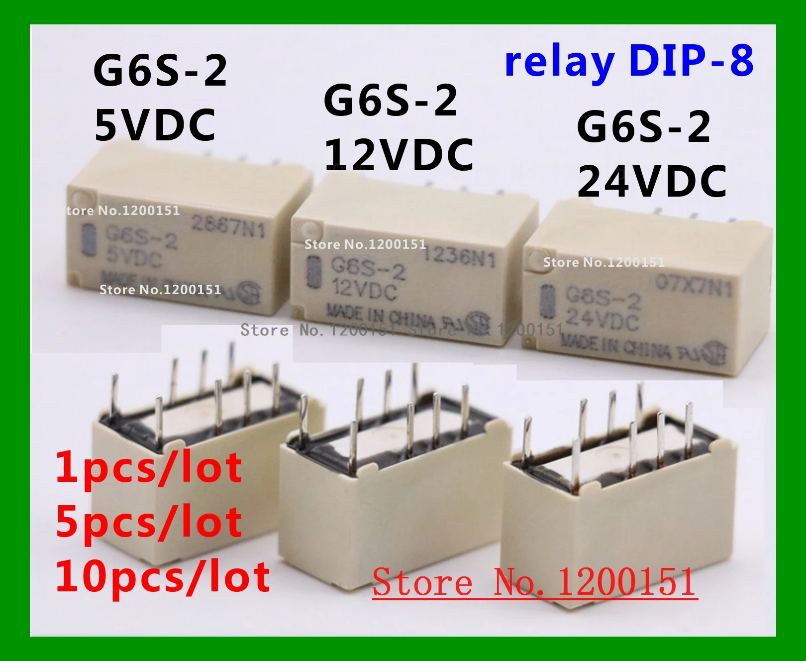 G6s-2 G6s-2-5vdc G6s-2-12vdc G6s-2-24vdc Relay Dip-8 - Integrated ...