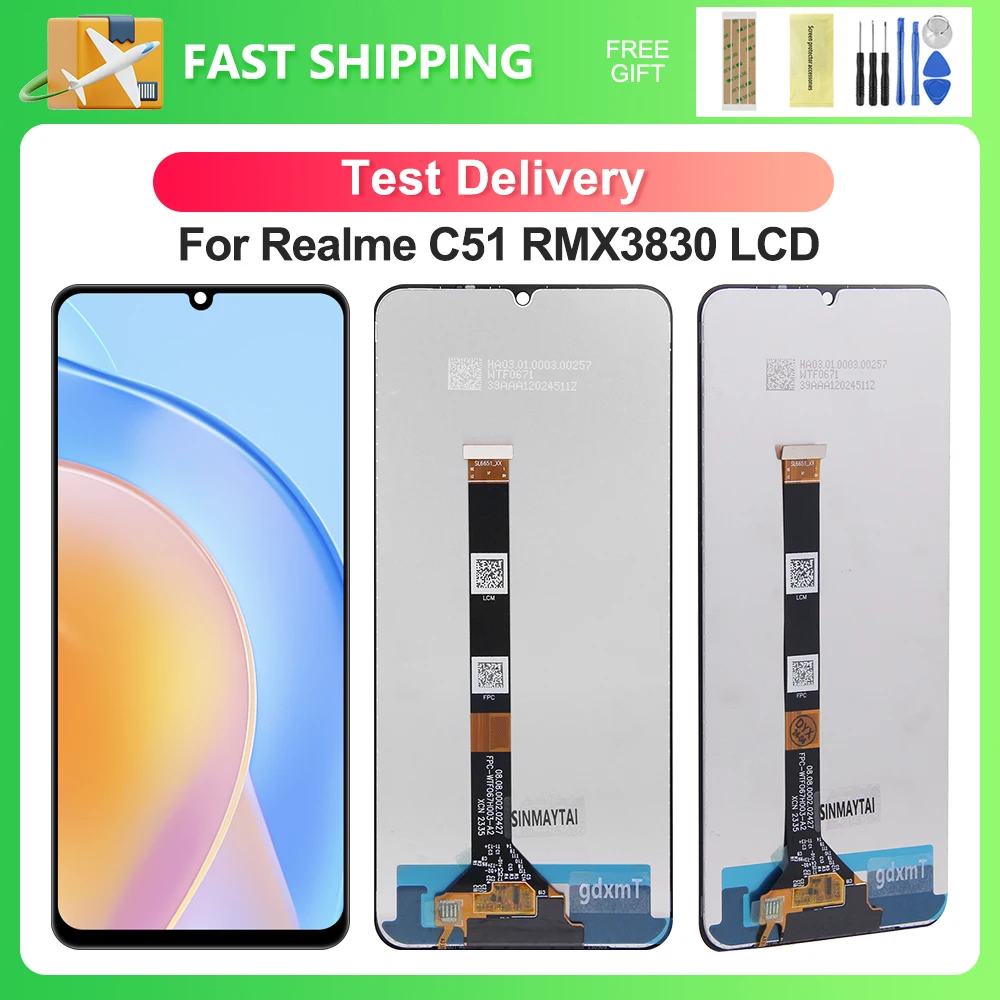 For-OPPO-Realme-C51-6-74-For-RealmeC51-RMX3830-LCD-Display-Touch-Screen-Digitizer-Assembly ...
