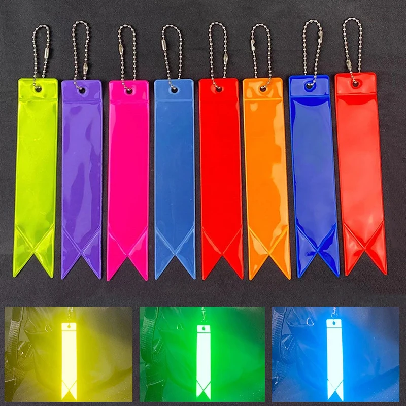 Reflective Keychains Car Pvc Reflective Pendant Bag Keychain Bag ...