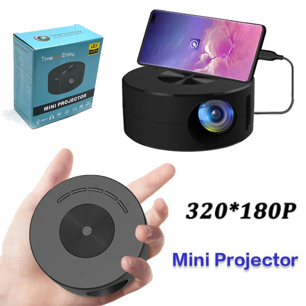 Mini-YT200-Projector-Home-Micro-Portable-Outdoor-Support-1080p-Built-In ...