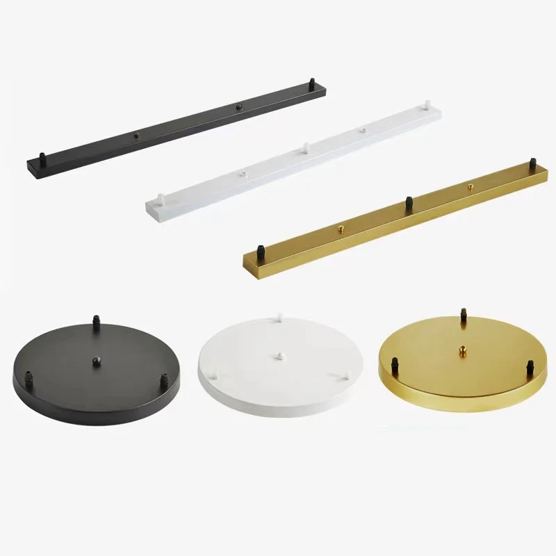 Chandeliers-Pendant-lamp-Base-Plate-Lighting-Accessories-Brass-Silver ...