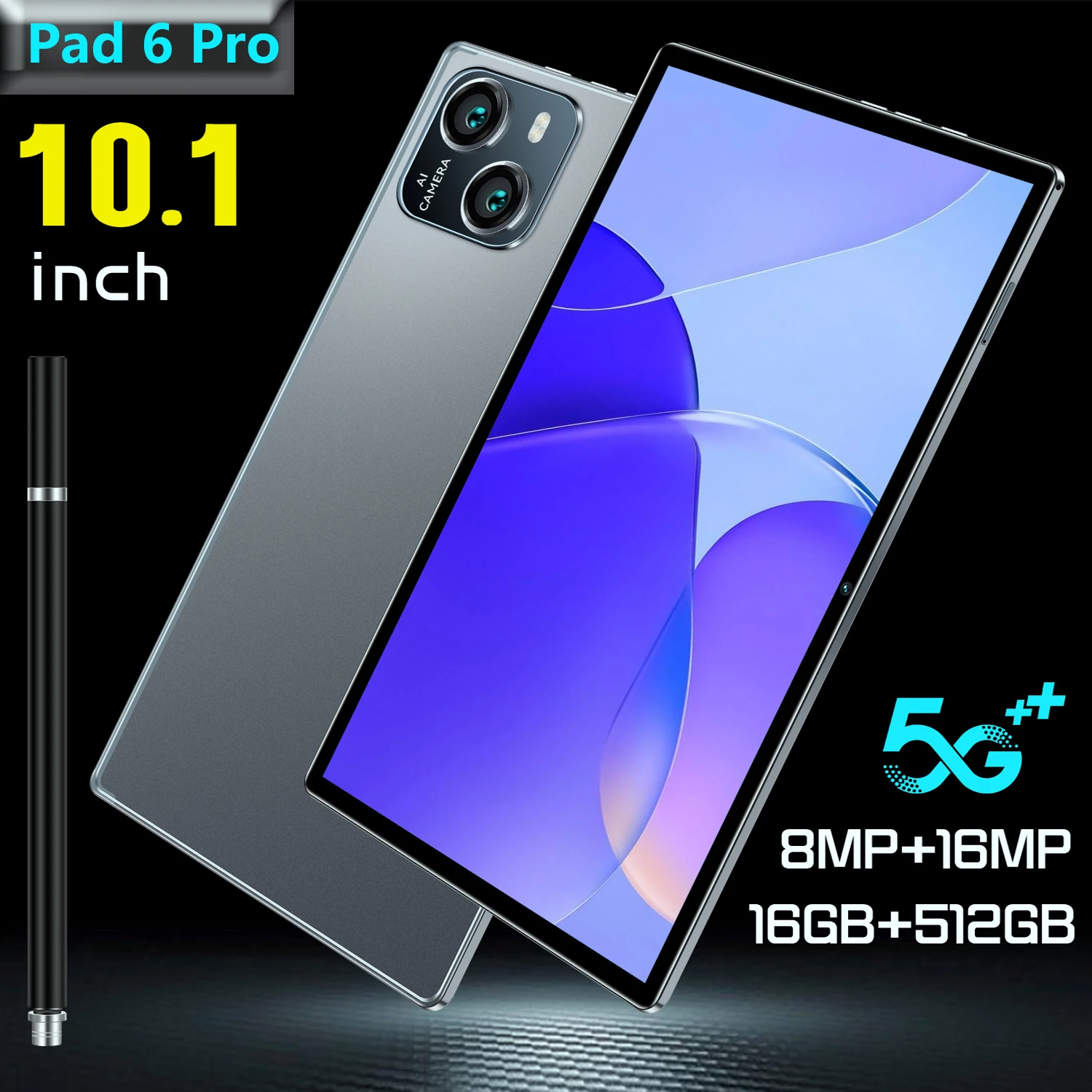 Global-Tablet-PC-Pad-6-Pro-Android-Pad-tabletas-5G-10-1-pulgadas-16G ...