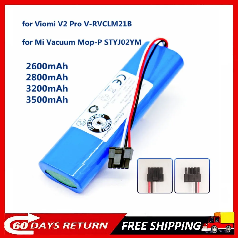 New-14-4V-2600mAh-3500mAh-Li-ion-Battery-Good-Quality-For-CECOTEC-Conga ...