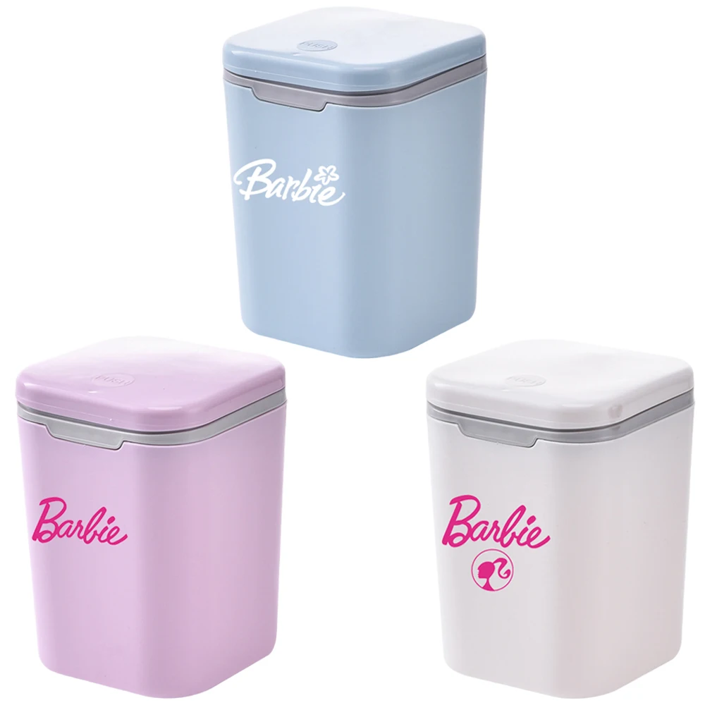 MINISO-Barbie-Office-Desktop-Mini-Trash-Can-Cartoon-Cute-Bedroom ...