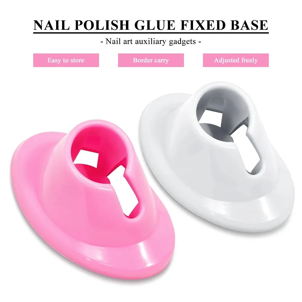 1 Pcs Pink White Nail Polish Holder for Secure Display Colors Nail Art ...