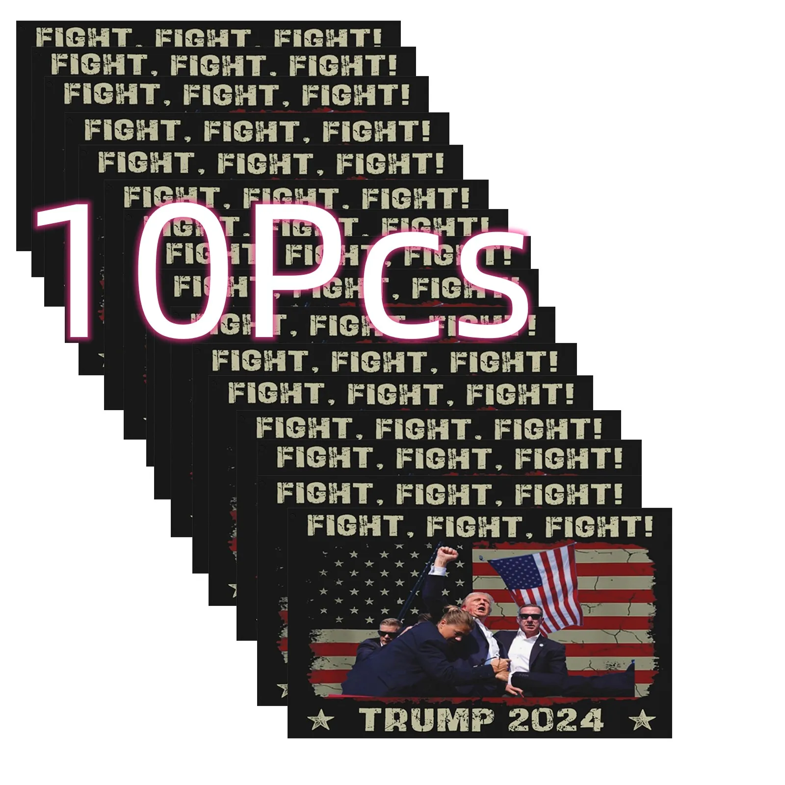10Sheets-Pack-Donald-Trump-For-President-Decoration-Sticker-American ...