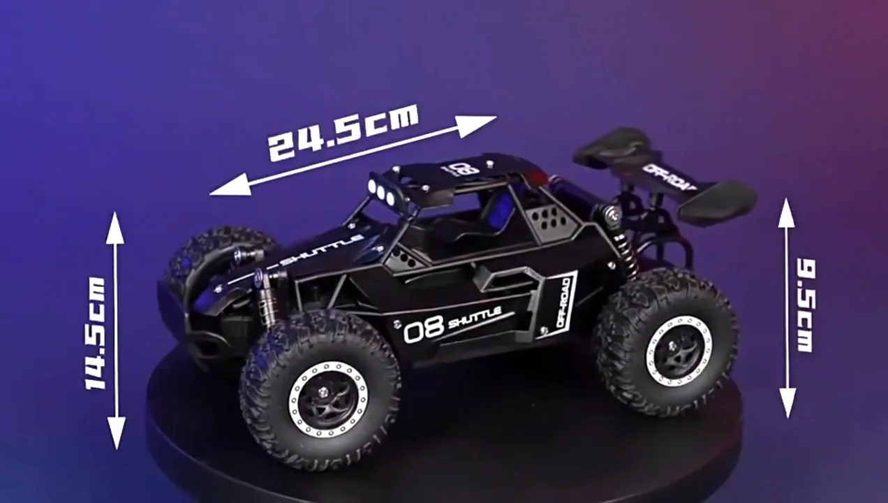2.4G Model 2WD High-Speed Off-road RC Car With LED Light Remote Control ...