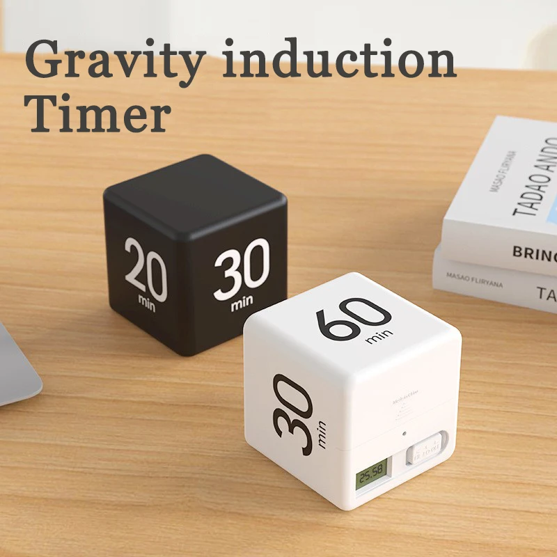 Productivity-Cube-Timer-Gravity-Sensor-Flipping-LED-Display-4-Preset-Time-Dual-Modes-Countdown ...