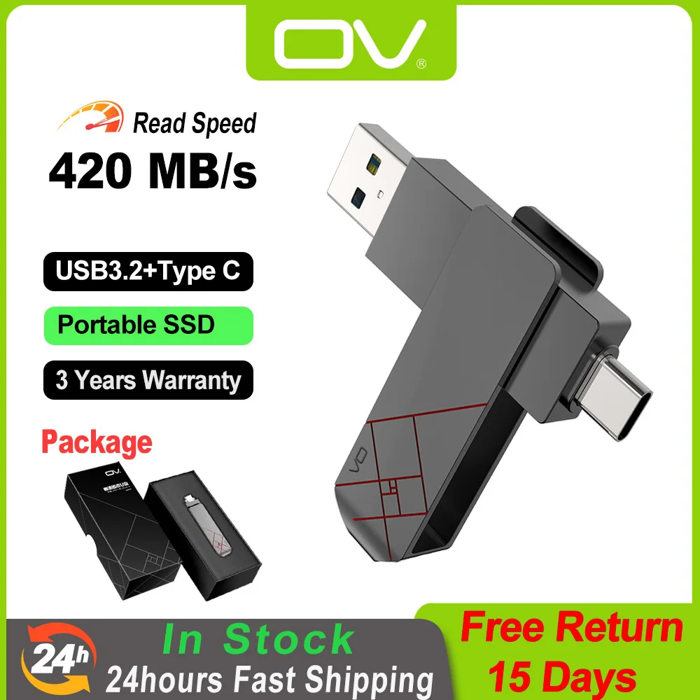 OV-OTG-Type-C-USB-Flash-Drive-Solid-State-Pen-Drive-3-2-128GB-256GB ...