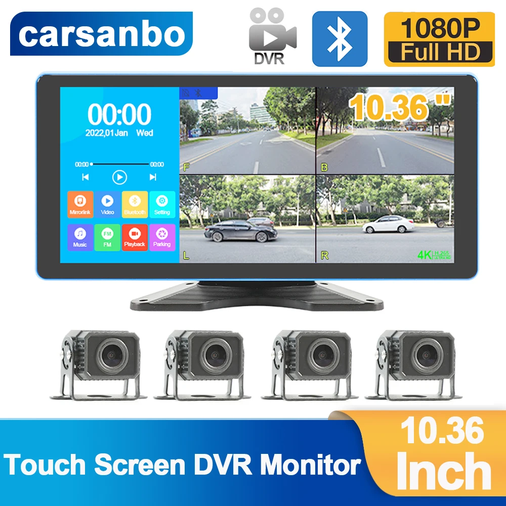 Carsanbo-10-36-Inch-Car-4CH-Split-Monitor-IPS-AHD-Touch-Screen-Color ...