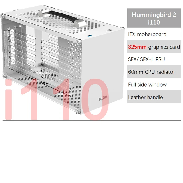 PcCooler I110 A4 Chassis Small Desktop Computer Case Support i7 12700 ...