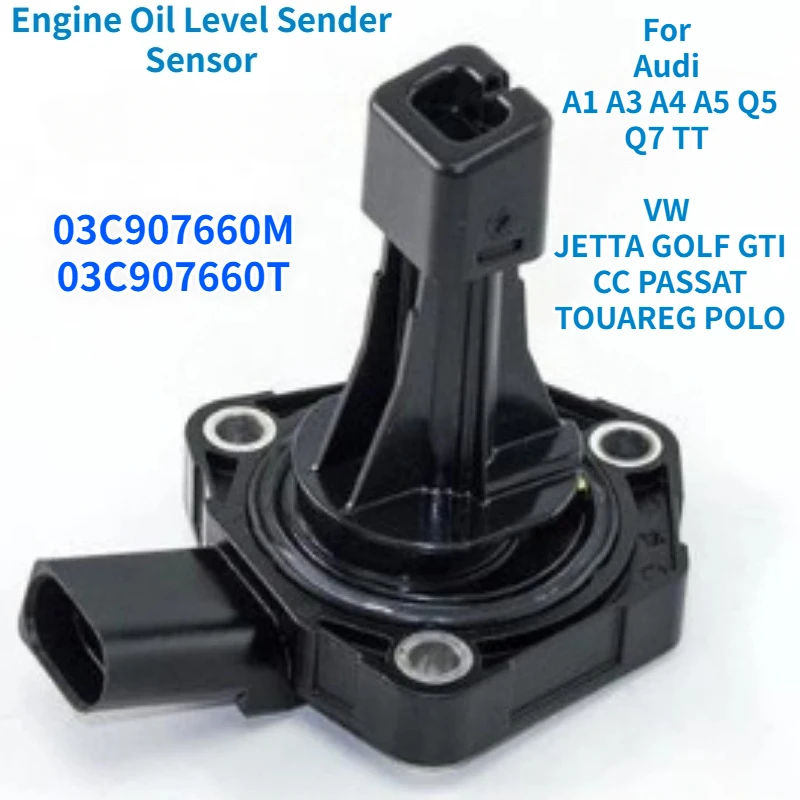 03C907660T-03C907660M-Car-Engine-Oil-Level-Sender-Sensor-For-Audi-A1-A3 ...