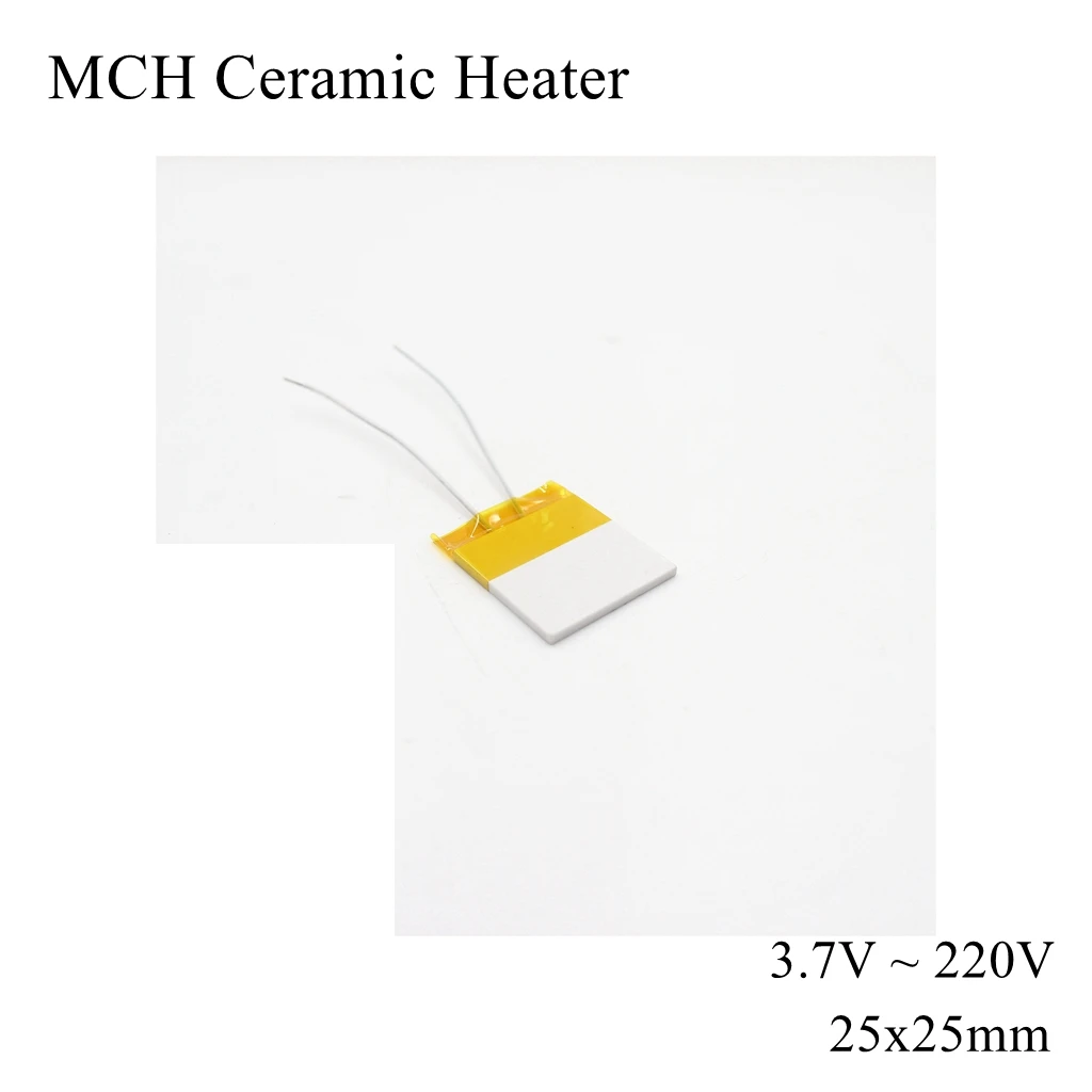 25x25mm 5V 12V 110V 220V MCH Metal Ceramic Heater High Temperature ...
