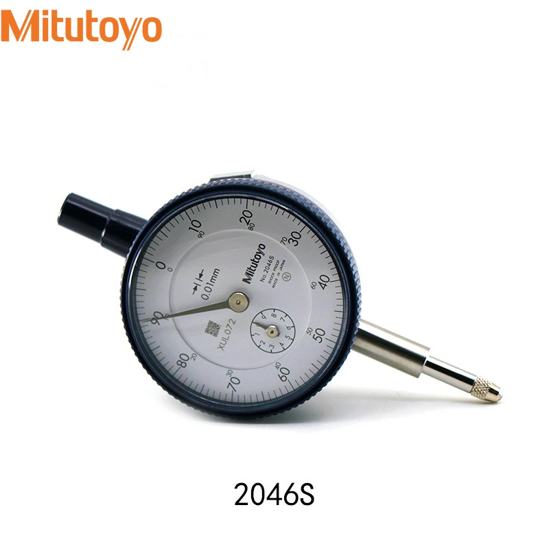 Mitutoyo Dial Indicator No: 2046S 0-10mm Meter Precise 0.01mm Resolution Indicator Mesure ...