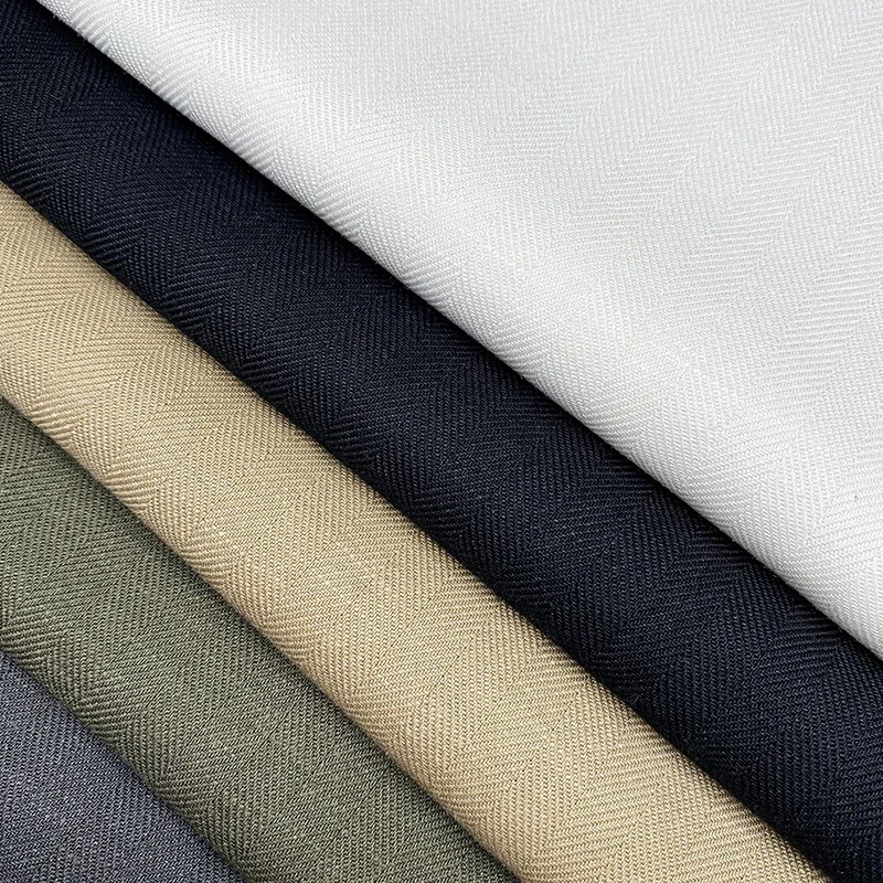 Tela-de-sarga-de-lino-de-Color-s-lido-para-pantalones-de-traje-Material ...