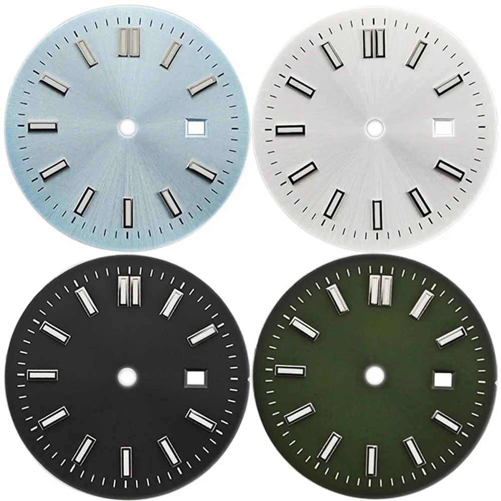 24.2mm Watch Dial with Green Luminous Fit for NH05 NH06 Mechanical ...