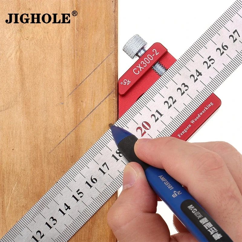45-60-90-Degree-Combination-Square-Woodworking-T-Type-Scribing-Ruler ...