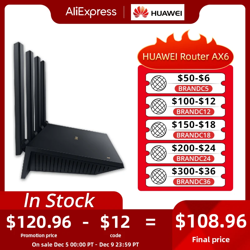 Huawei enrutador WiFi AX6 Original de doble banda, 6 + 7200Mbps, 4k, QAM, señal de 8 canales ...