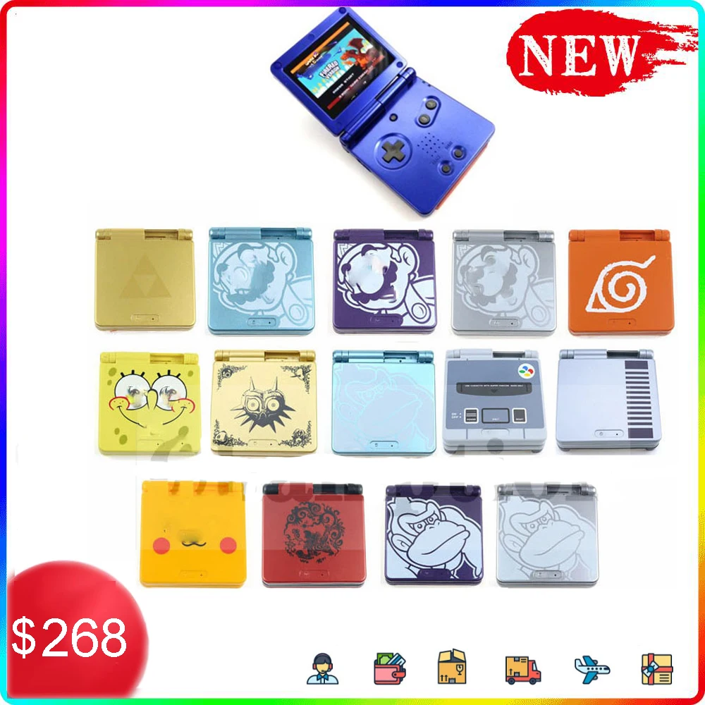 Anime-Version-Original-Backlit-For-GBA-SP-Game-Refurbish-Console-With ...
