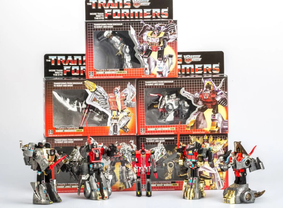 Transformers-G1-Reissue-Dinobots-Set-Grimlock-Swoop-Sludge-Slag-Snarl ...