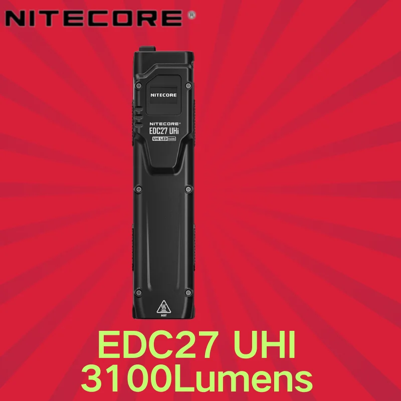 NITECORE-EDC27-UHI-Recharageble-Ultra-Slim-High-Performance-EDC-Flashlight-3100Lumens-Dual-Stage ...