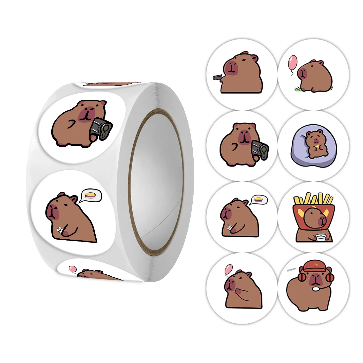 500pcs Cute Capybara Sticker for Children Girls Gift Scrapbook ...