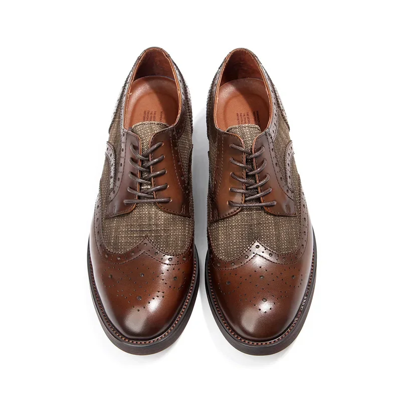 Brock-Carved-Men-s-Shoes-Genuine-Leather-Brogue-Shoes-Breathable ...