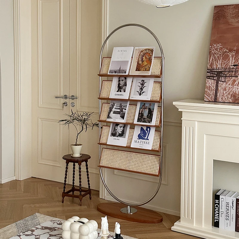 Wooden-Floor-Magazine-Rack-Modern-Book-Modular-Storage-Plastic-Shelf ...