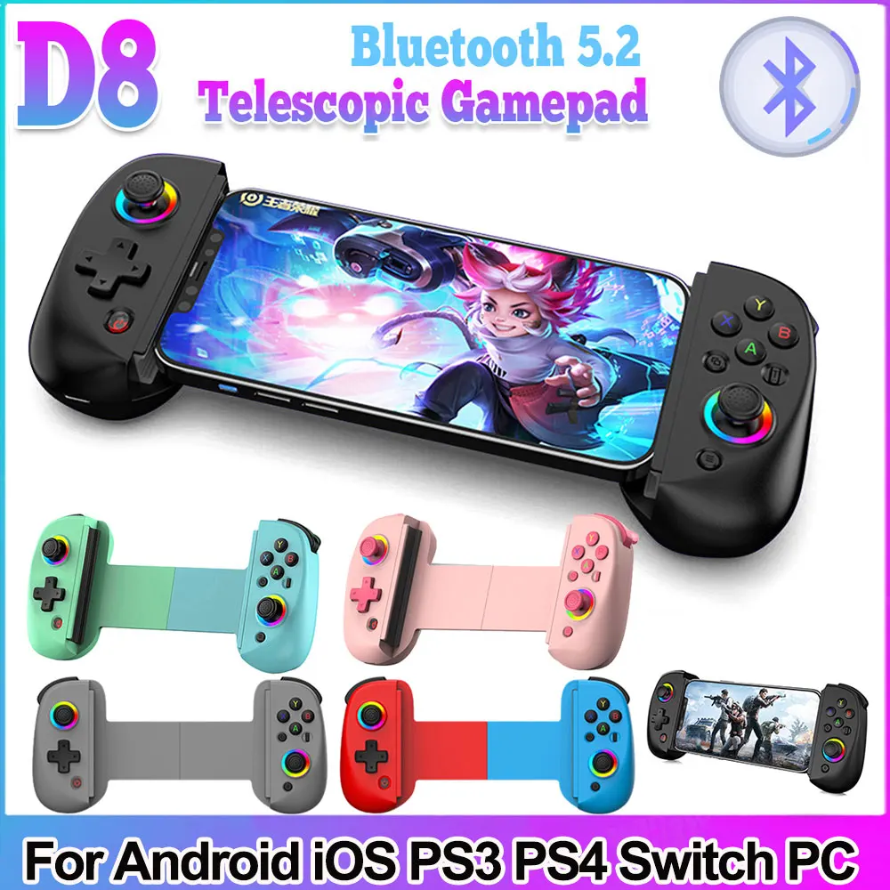 D8-Wireless-Telescopic-Game-Controller-Bluetooth-compatible-5-2-Extendable-Game-Console-Joystick ...