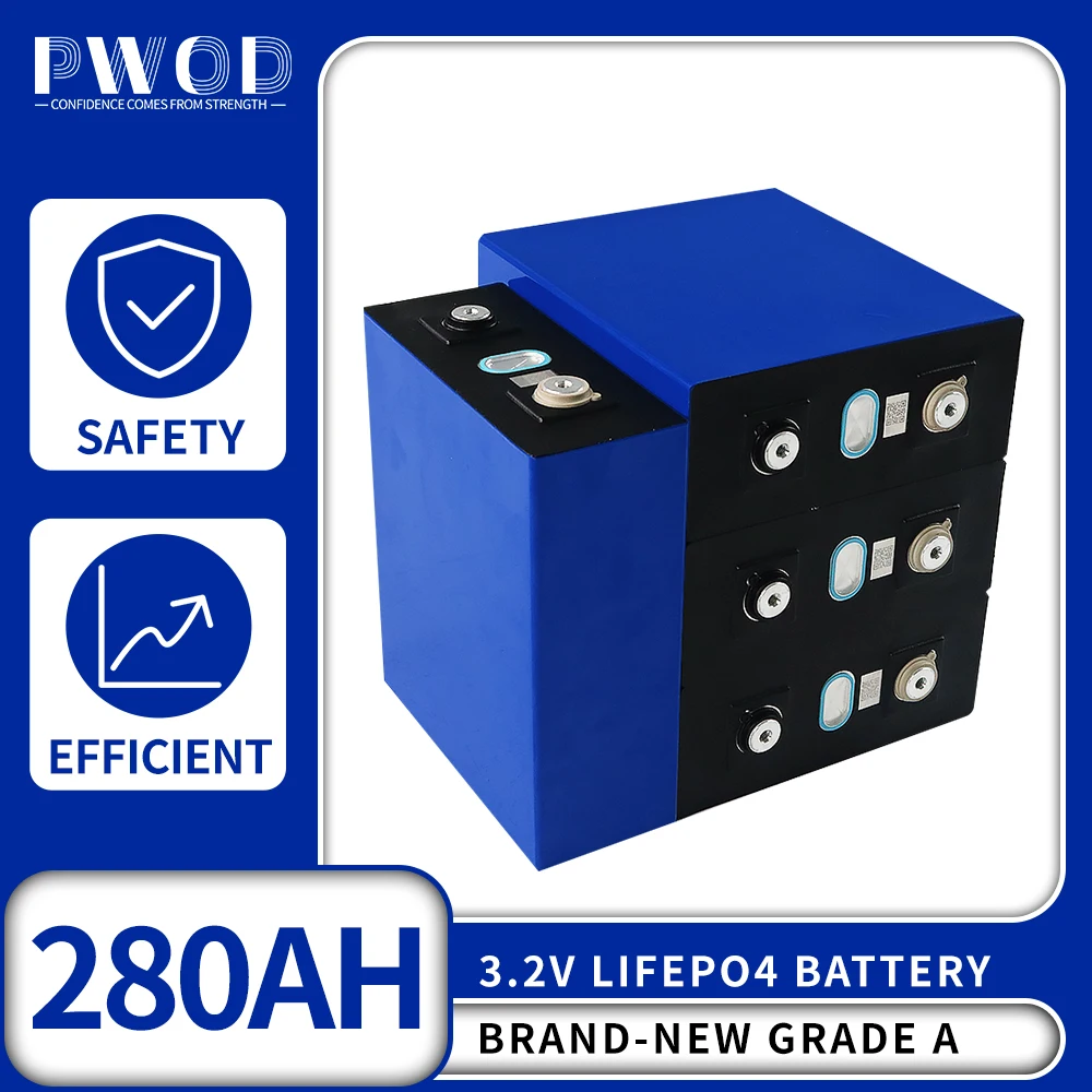 3.2V 280AH Rechargeable Lifepo4 Battery Lithium Iron Grade A Phosphate ...