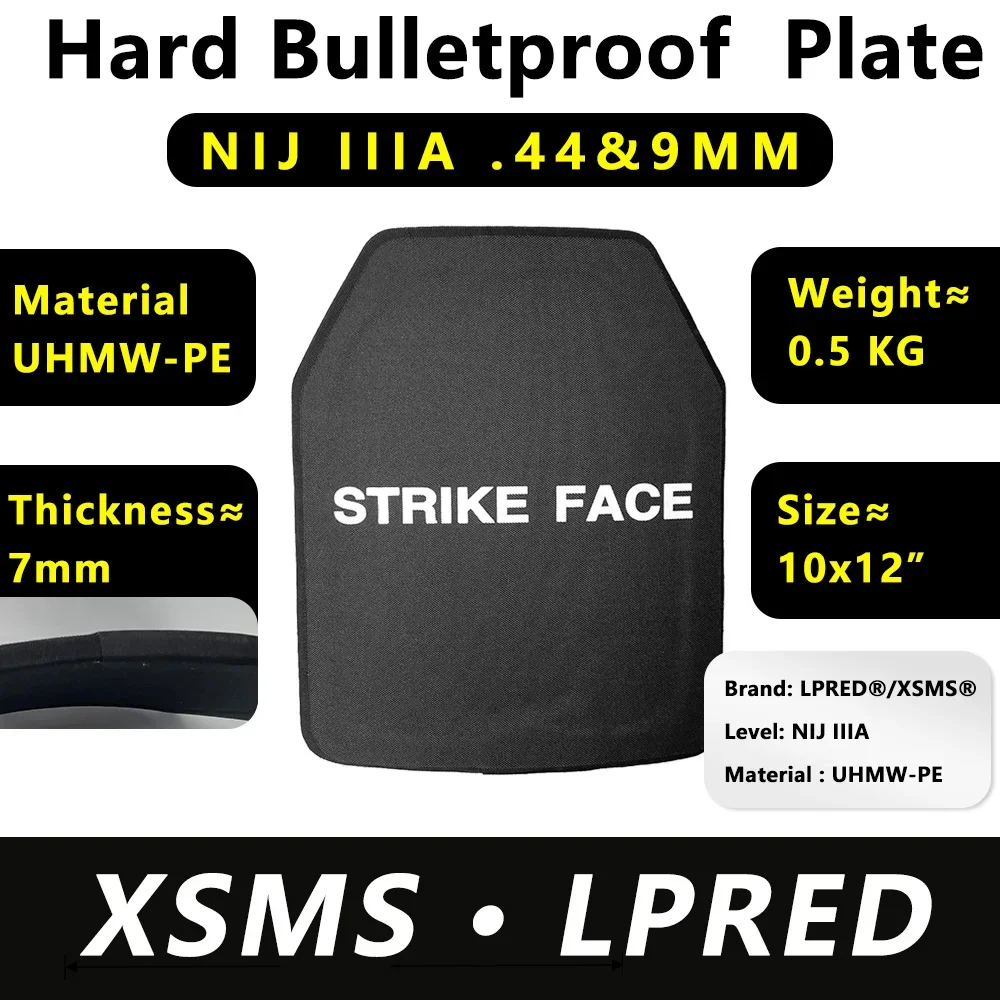 1-Piece-10-12-Inch-Armor-NIJ-Level-IIIA-PE-Bullet-Proof-Plates-Level-3A ...