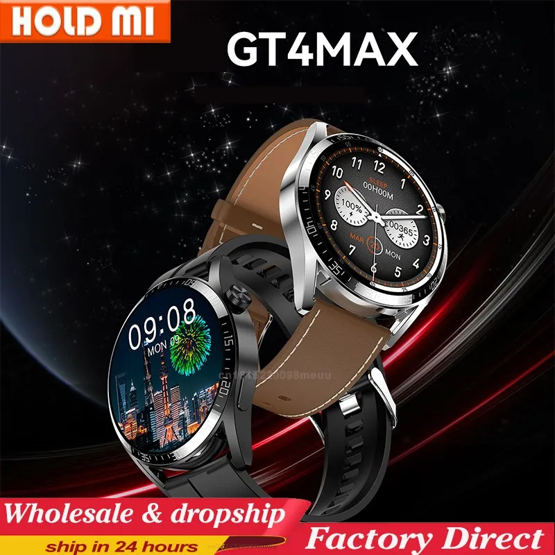 GT4 Max Smart Watch Men 1.5" Full Screen Bluetooth Call Wireless ...