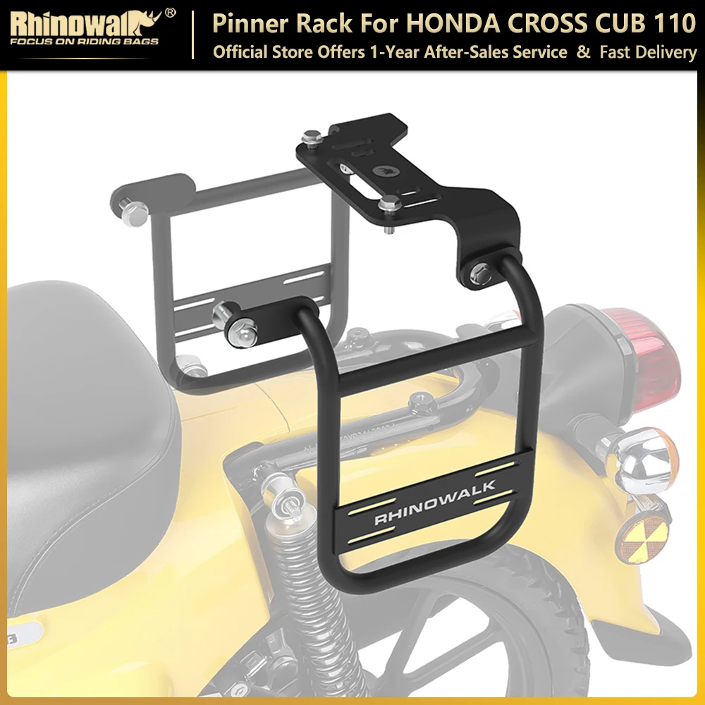 Rhinowalk-Motorcycle-Rear-Rack-For-HONDA-CROSS-CUB-C110x-Abrasion ...