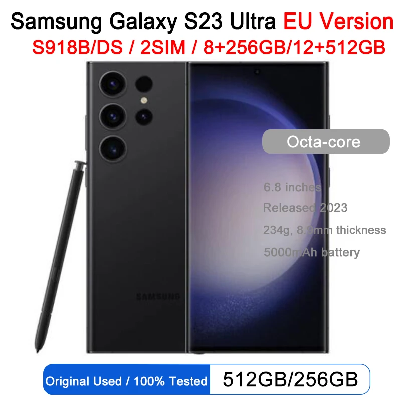 Samsung-tel-fono-inteligente-Galaxy-S23-Ultra-5G-smartphone-Original ...