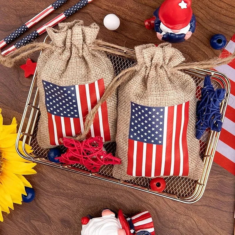 5Pcs-4th-of-July-Gift-Bags-Patriotic-American-Flag-Treat-Independence ...