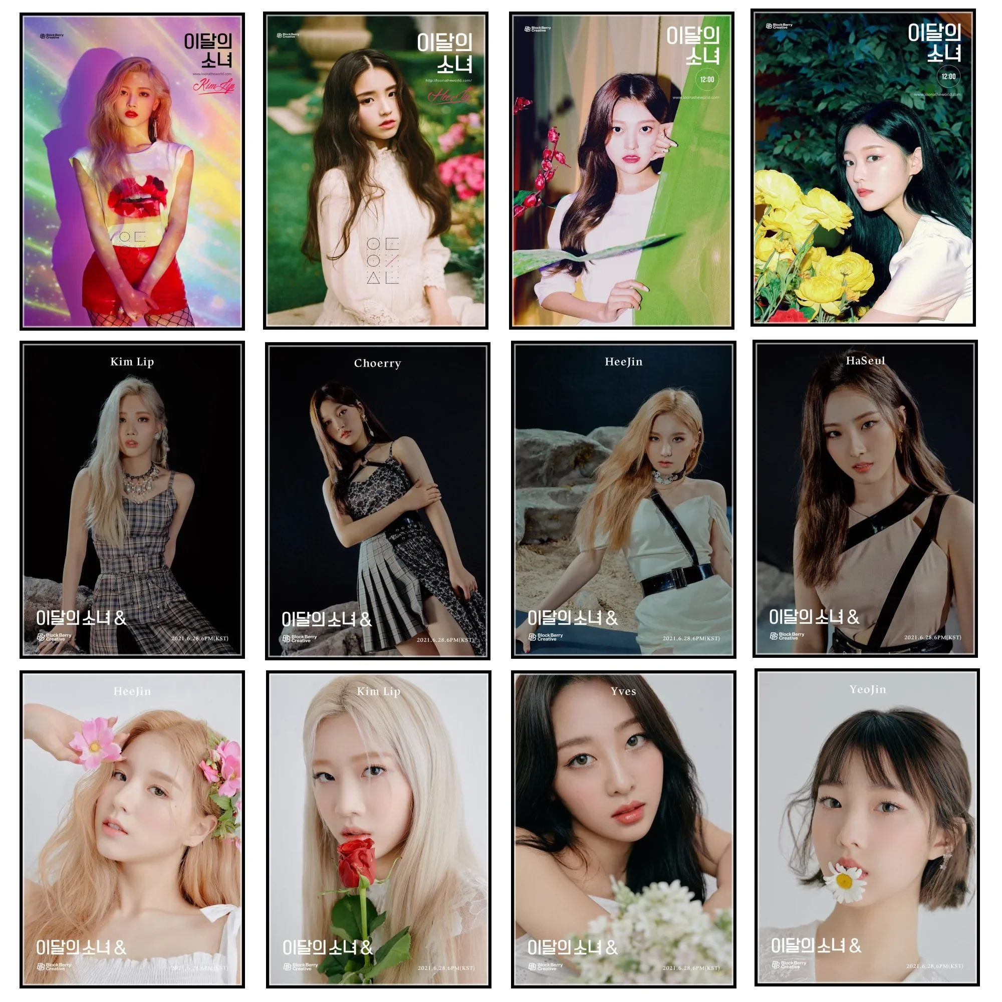 Kpop-Loona-Poster-Korean-Girls-Idol-Art-Hd-Photo-Painting-Home-Wall ...