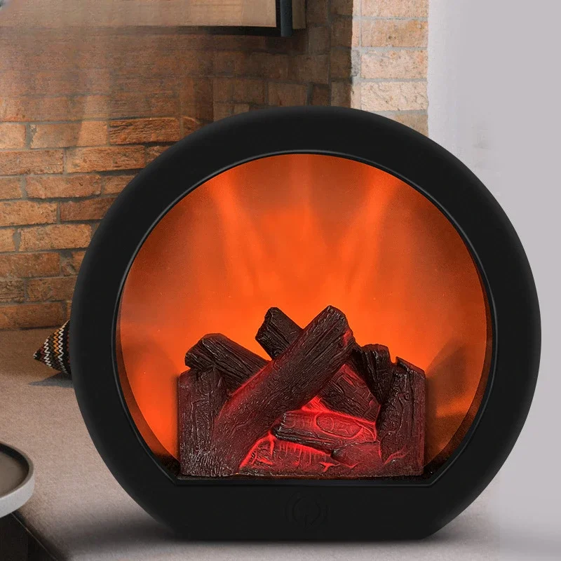 Fireplace-Decorative-Lights-Faux-Fireplace-Night-Lamp-With-LED-Fake ...